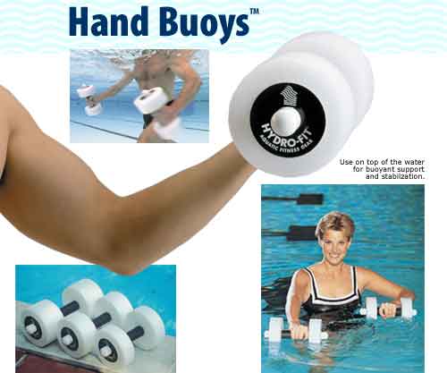Hand Buoys Water Aerobics Hydro-Fit Hand Buoy System 24 - Aquatics ...